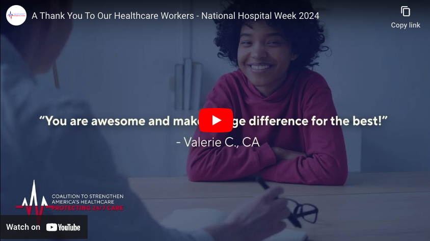 Coalition to Strengthen America's Healthcare Releases Video to Thank ...